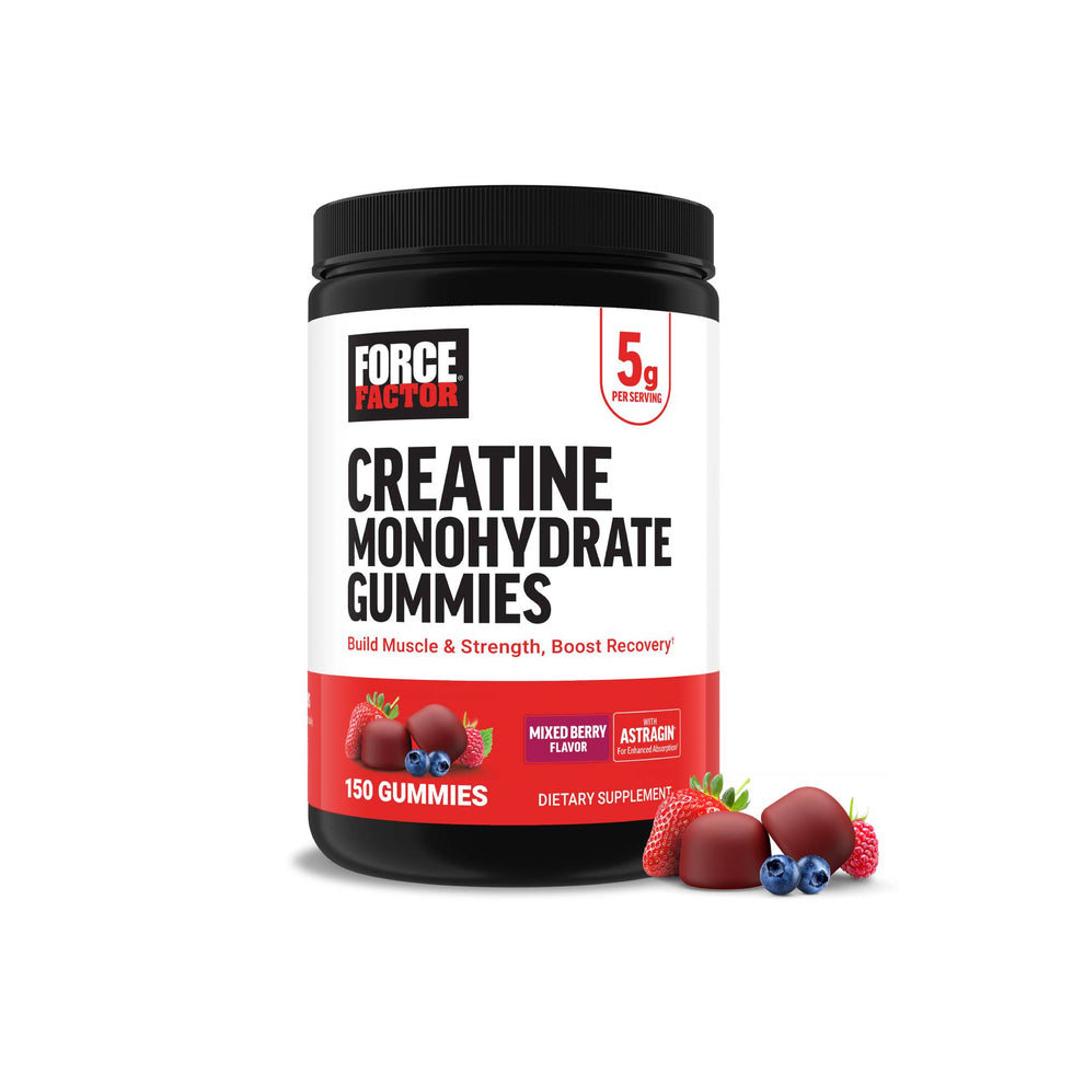Force Factor - Creatine Monohydrate Mixed Berry 150 gummies – Nutrition ...